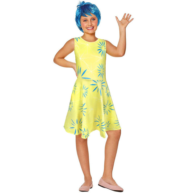 Acquista online il costume Inside Out Joy per bambina | Costumalia by ...